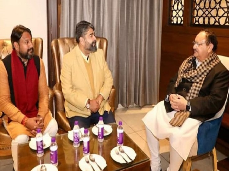 Haryana News: Ambala MLA Aseem Goyal and District President Mandeep ...