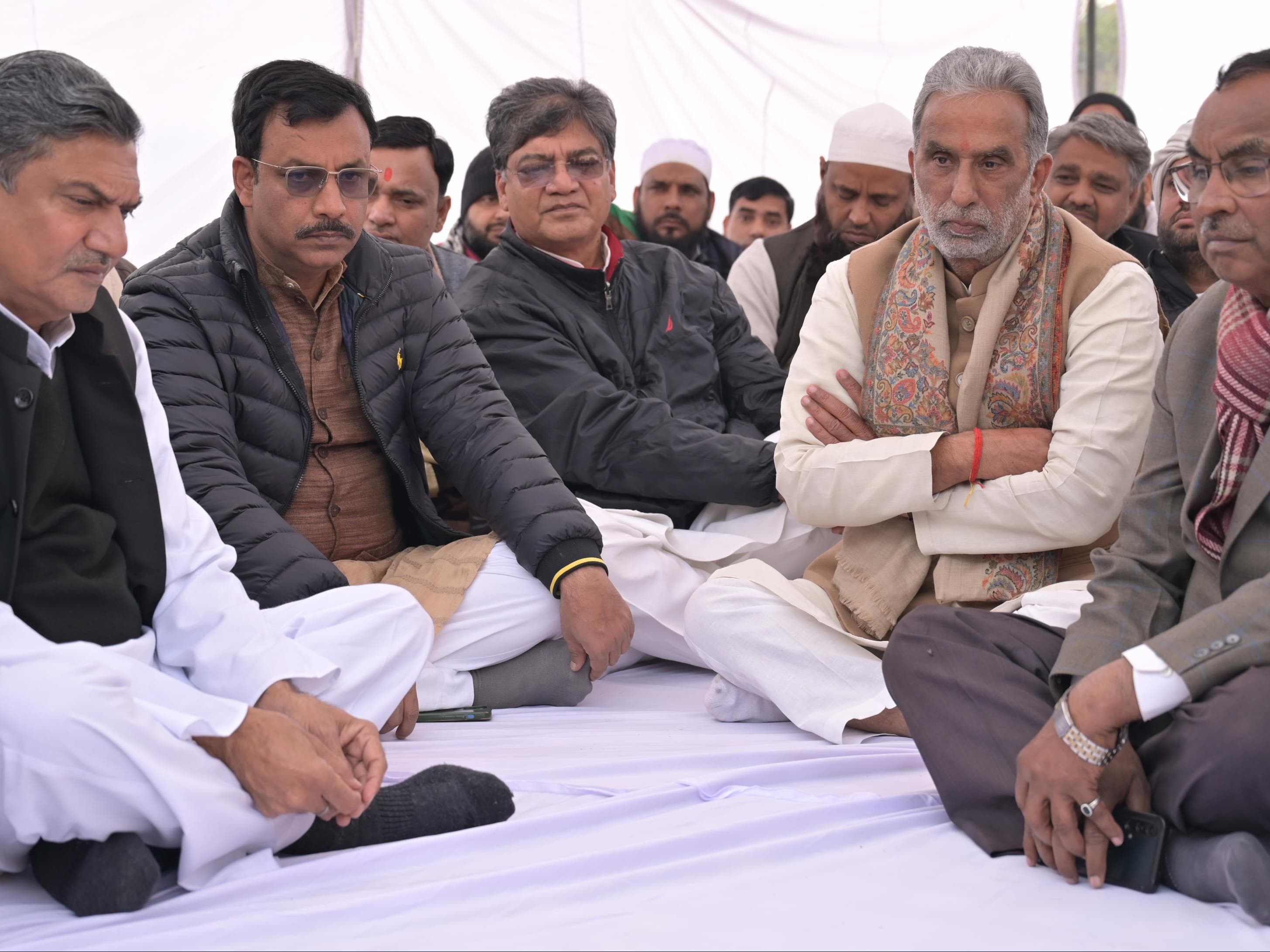 Krishan Pal and Jawahar Yadav visit Nuh jakir hussain mother tribute ...