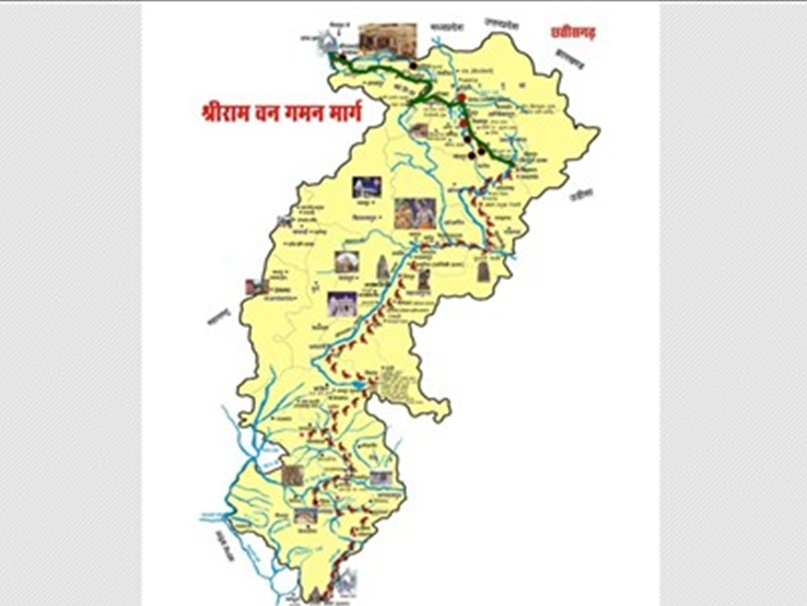 Chhattisgarh Ram Van Gaman Path Route Map; Brijmohan Agrawal | Ayodhya ...