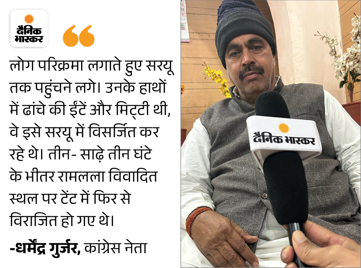 Ram Mandir Andolan; MP Congress Leader Dharmendra Gurjar Story | राम मंदिर की लड़ाई जीतकर ...
