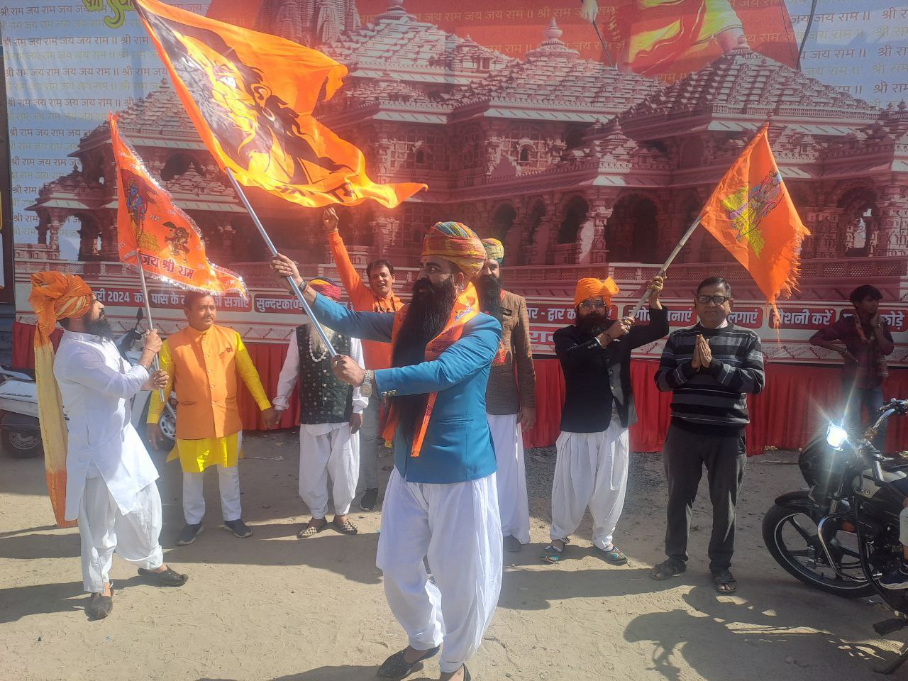 Rajasthan's Pali celebrated with Ram, saffron flag hoisted in every ...