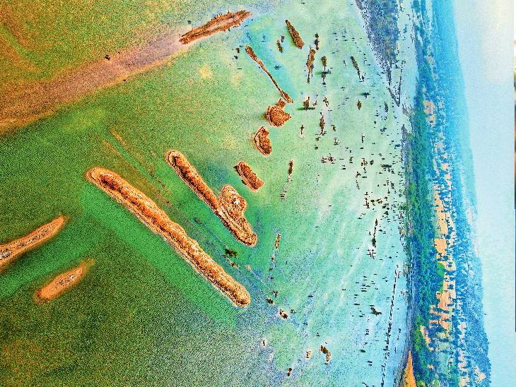 Jhakharada Rann is spread over 333 hectares, thousands of islands are ...