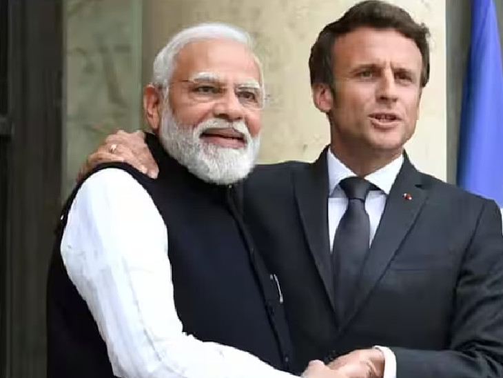 French President and PM Modi Jaipur Visit | फ्रांस के राष्ट्रपति और ...