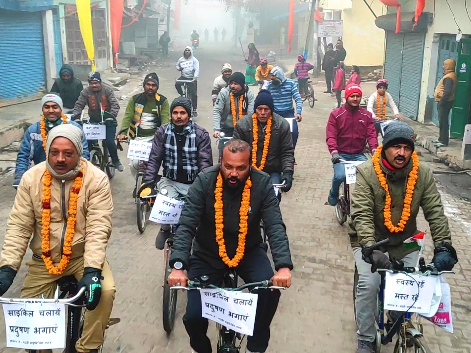 Cycle trip taken out in Gopiganj