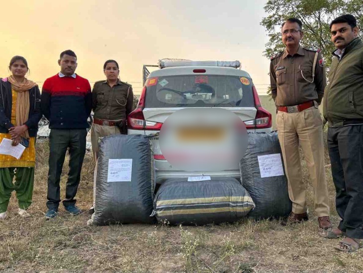 60 kg doda poppy found in abandoned car in Kishangarh | किशनगढ़ में ...