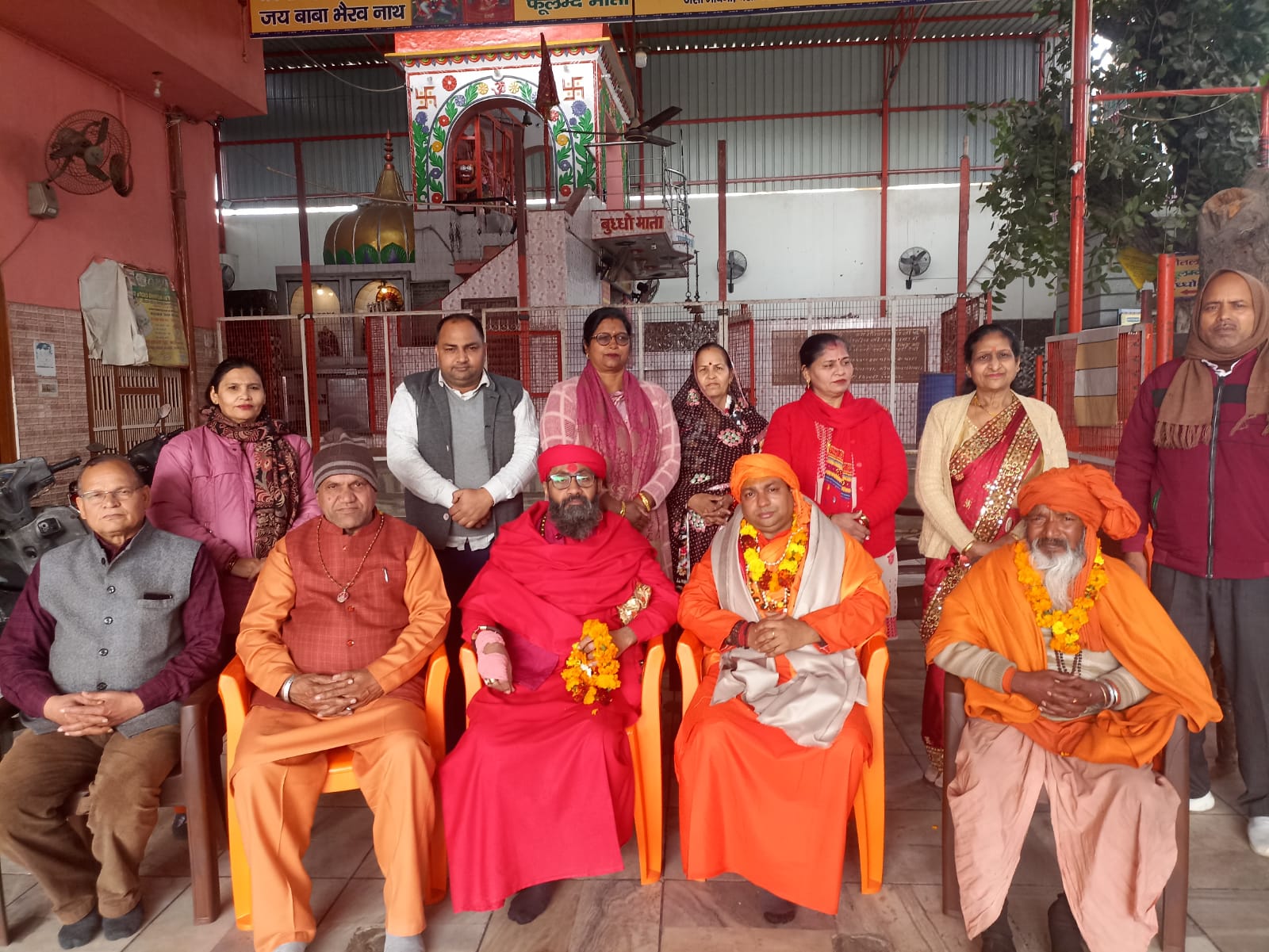 Newly appointed Mahamandaleshwar Acharya Nitin Giri welcomed on his ...