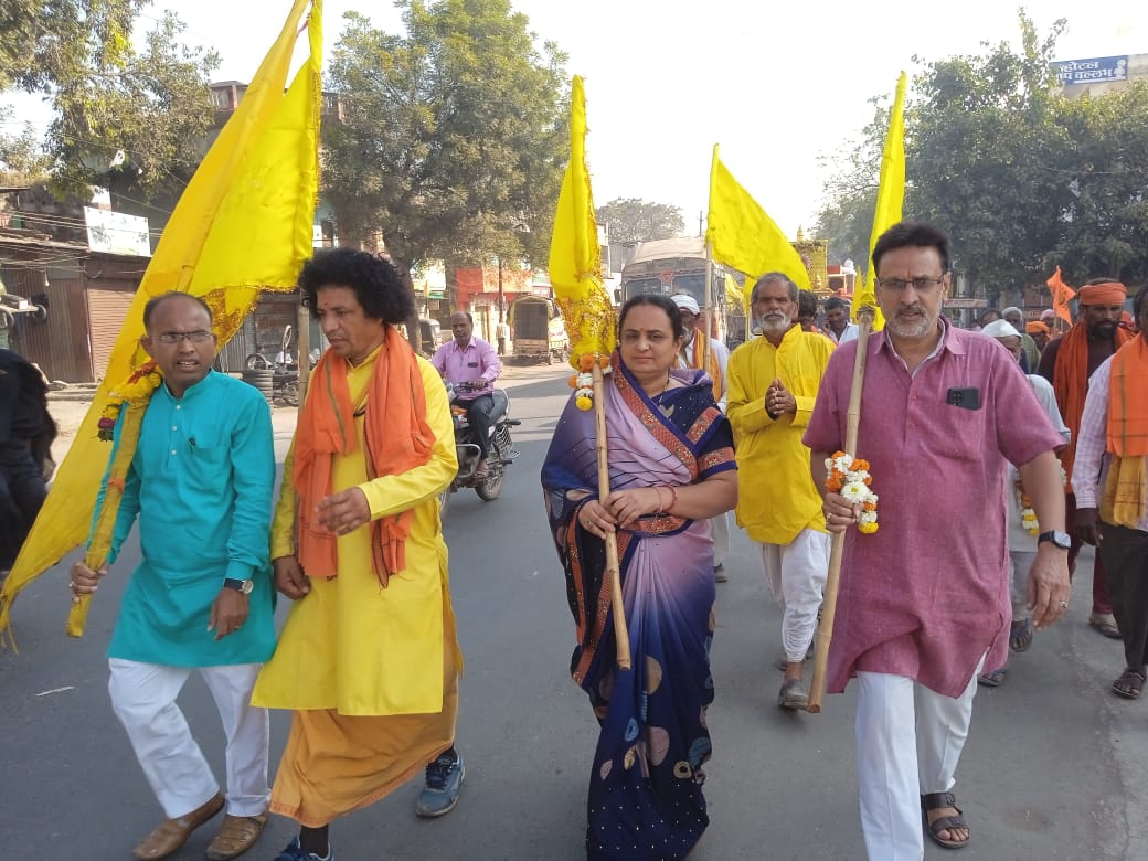 Maa Tapti's parikrama yatra reached Burhanpur - welcomed in the city ...