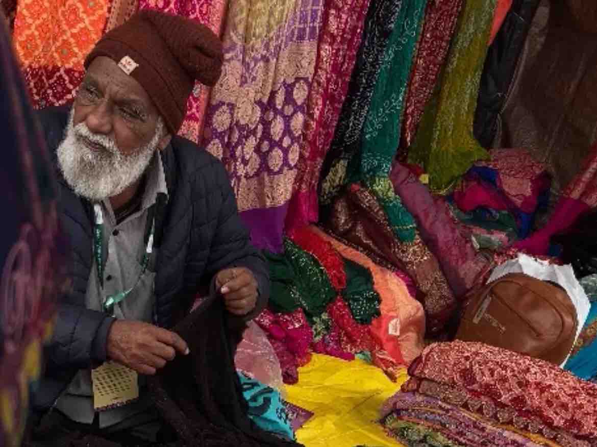 Faridabad Surajkund Fair Gujarat Kutch Mohammad Bhai, Hand Made Saree ...