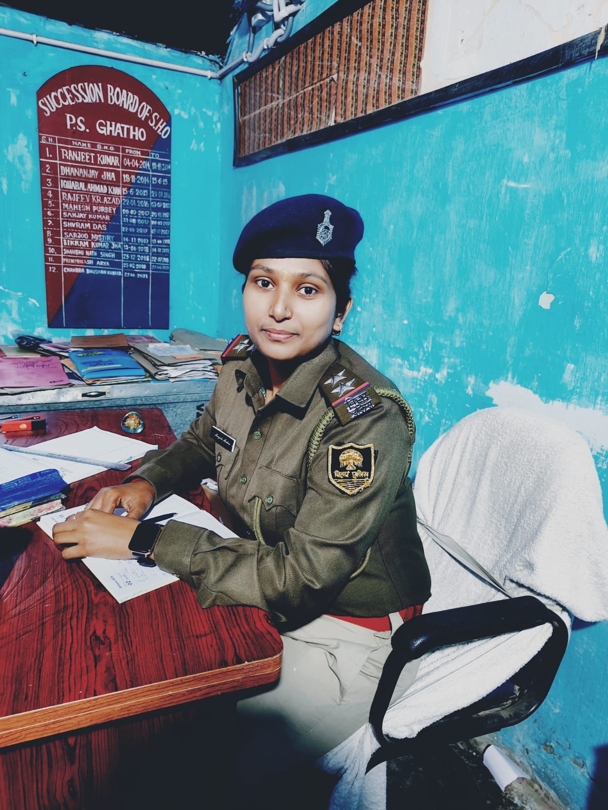 Manjula Mishra becomes the first woman police station head of Ghatho OP ...