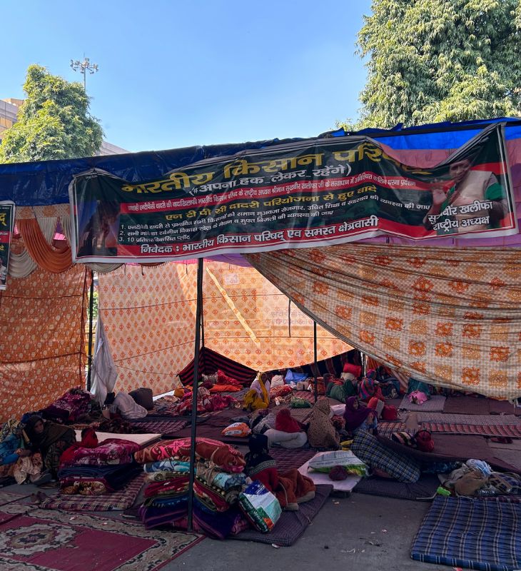 Delhi Noida Border Farmers Protest Ground Report; Kisan Andolan ...