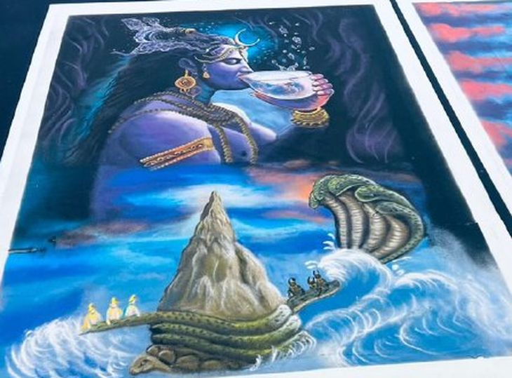 Meet India's fastest rangoli artist Rahul Swami, who is making rangoli ...
