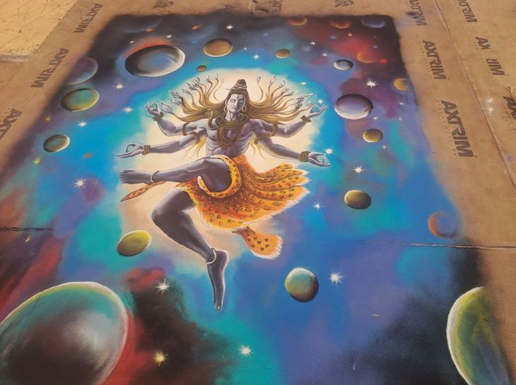 Meet India's fastest rangoli artist Rahul Swami, who is making rangoli ...