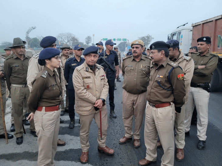 IG Umesh Chandra Dutta reached Shahjahanpur border | आईजी उमेश चंद्र ...