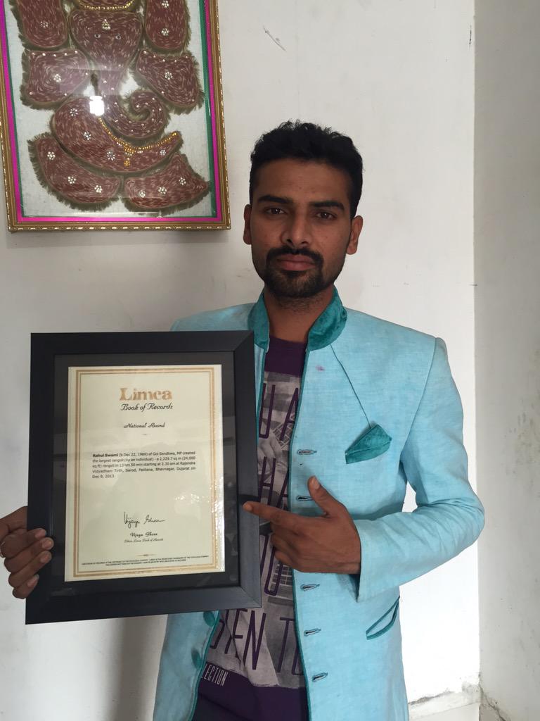 Meet India's fastest rangoli artist Rahul Swami, who is making rangoli ...