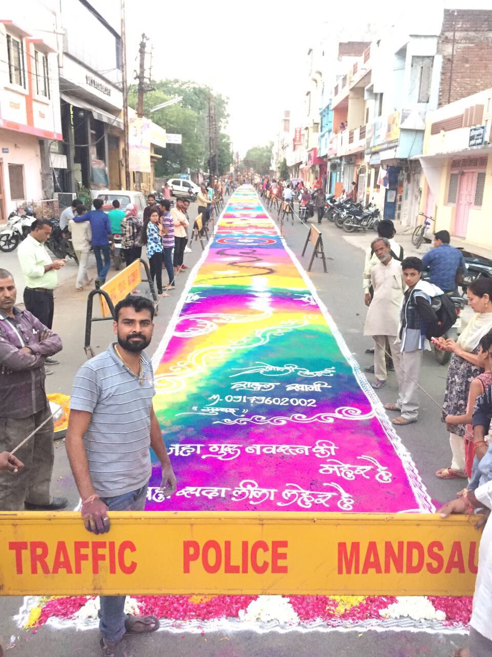 Meet India's fastest rangoli artist Rahul Swami, who is making rangoli ...