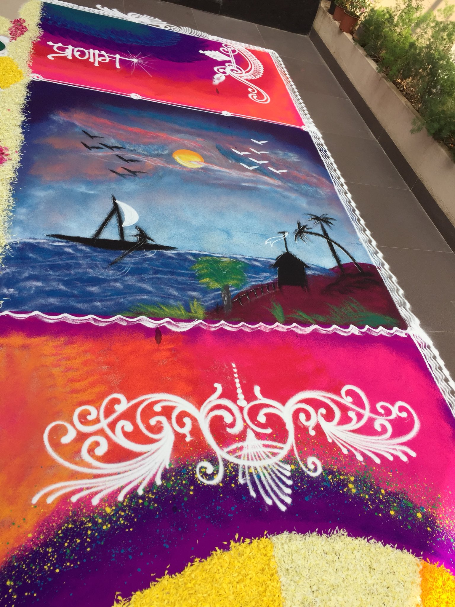 Meet India's fastest rangoli artist Rahul Swami, who is making rangoli ...