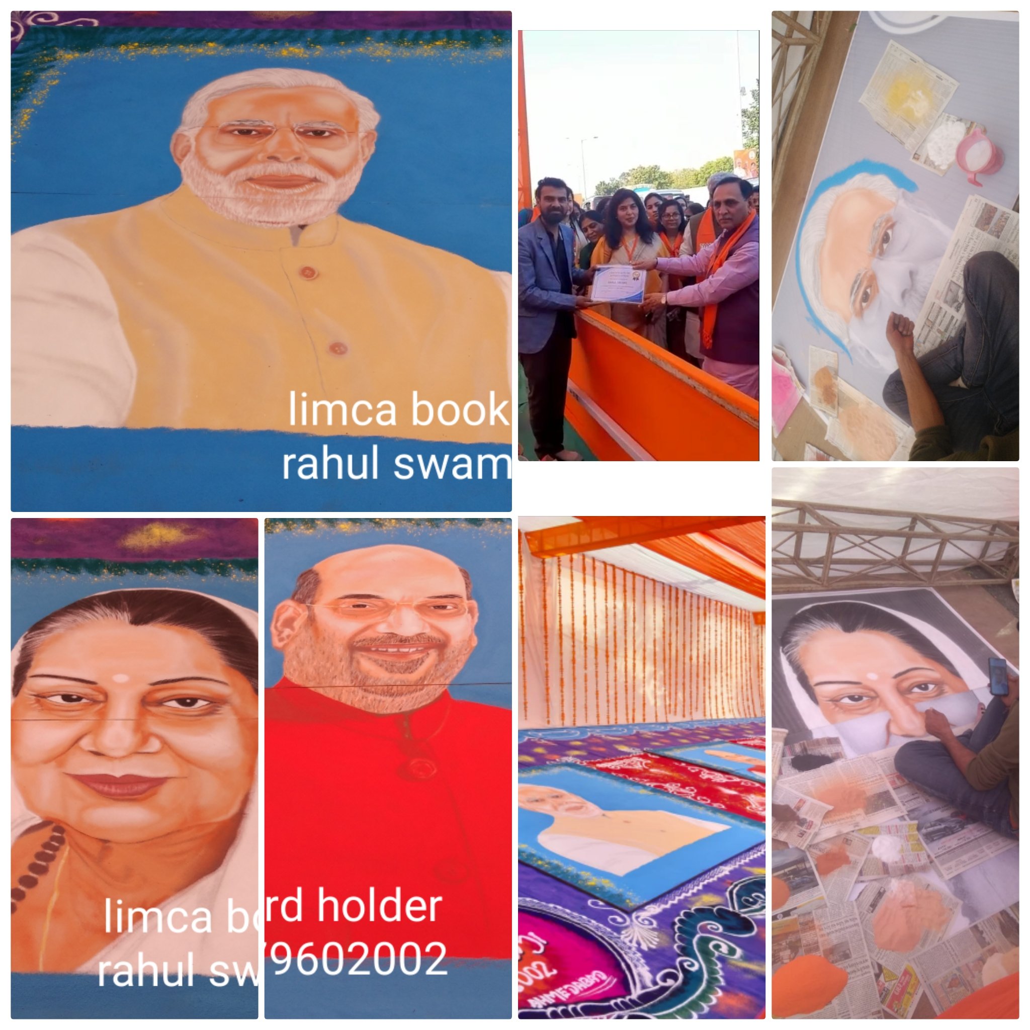 Meet India's fastest rangoli artist Rahul Swami, who is making rangoli ...