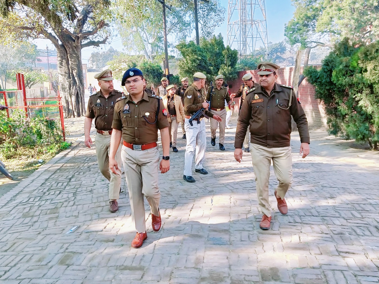 Police recruitment examination under tight security in Hapur