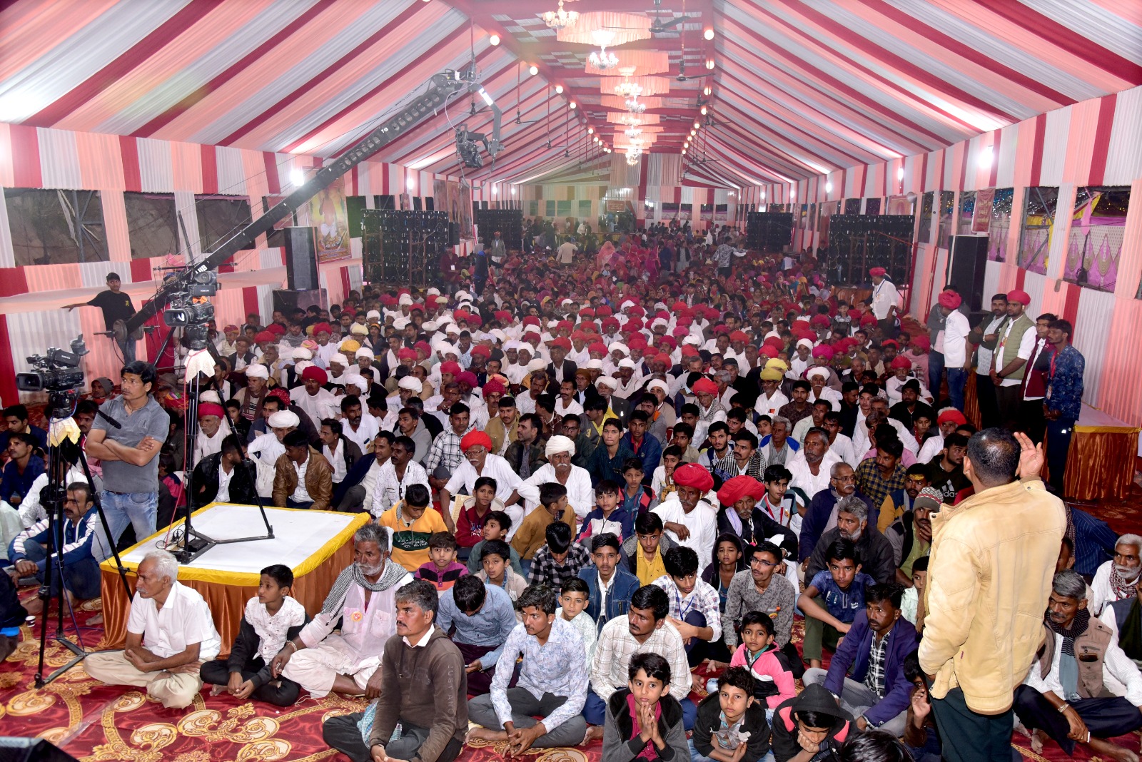 Installation of the statue of Brahmalin Mahant Ganga Bharti Maharaj ...