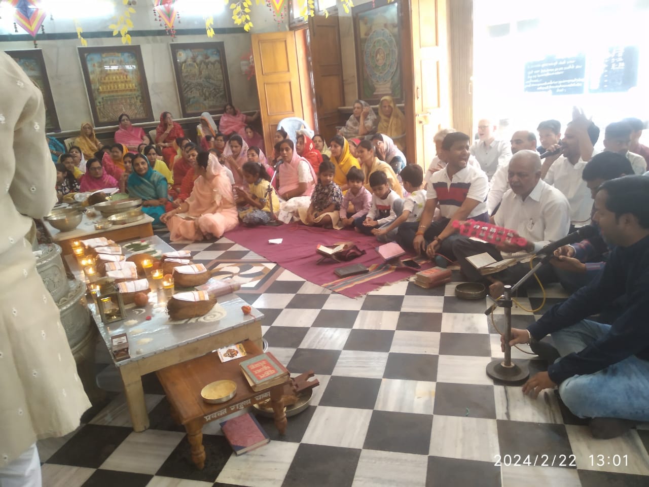 Flag was hoisted after celebration in Parshvanath Jain Temple Bhilai-3 ...