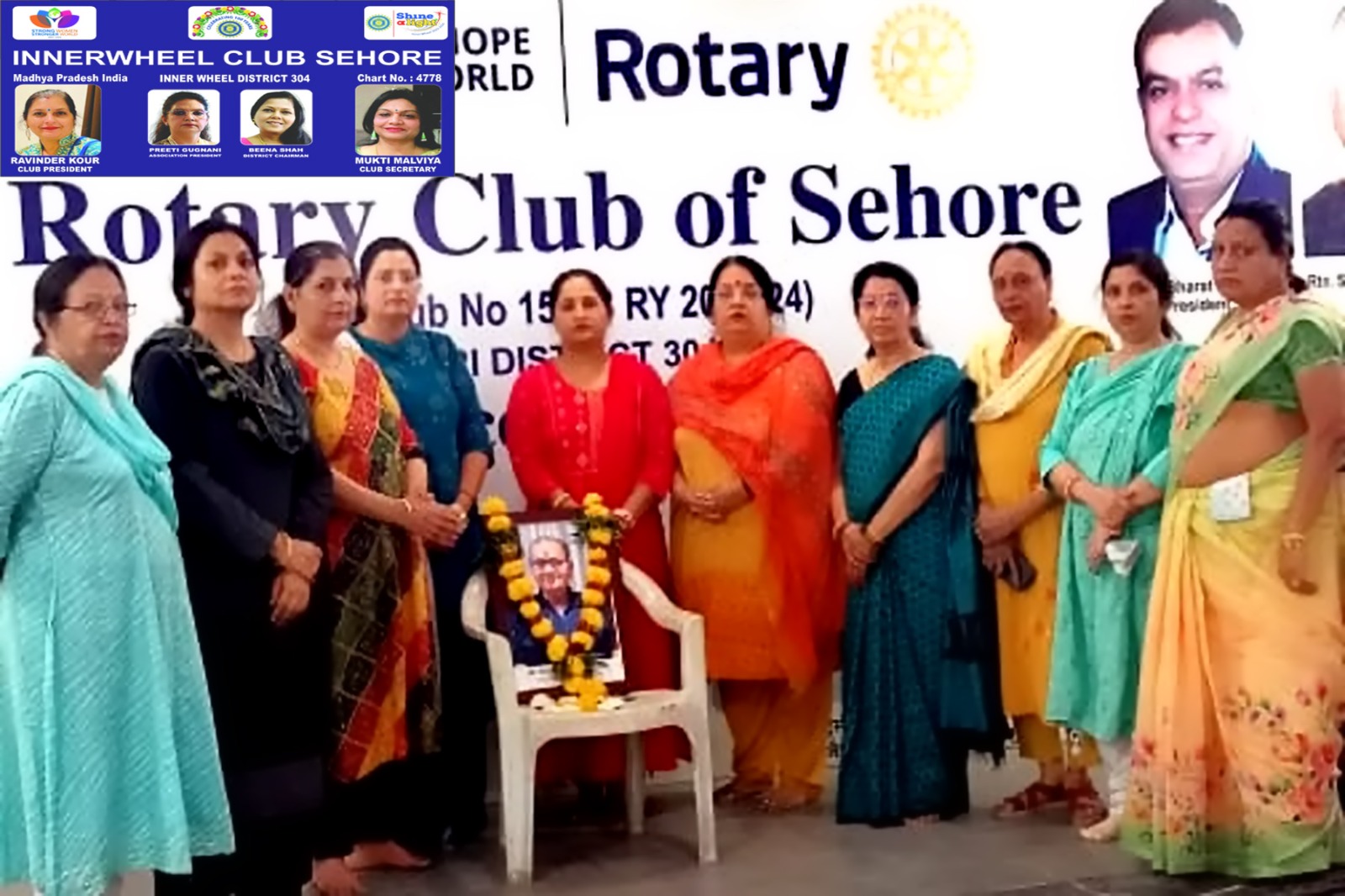 Inner Wheel Club members paid tribute to Gopal Vijayvargiya | इनर व्हील ...
