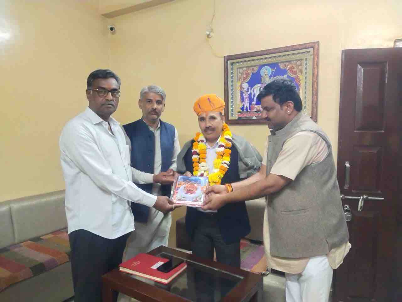 Ramdev Samadhi Committee bid farewell to SDM | रामदेव समाधि समिति ने ...