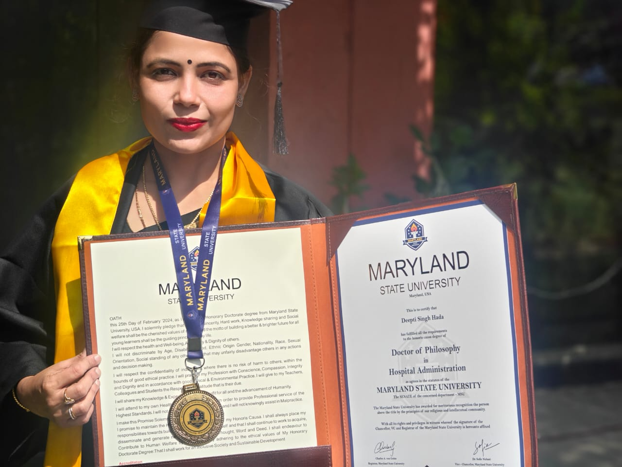 Honorary Doctorate Degree to Dr. Deepti Hada | डॉ. दीप्ति हाडा को मानद ...