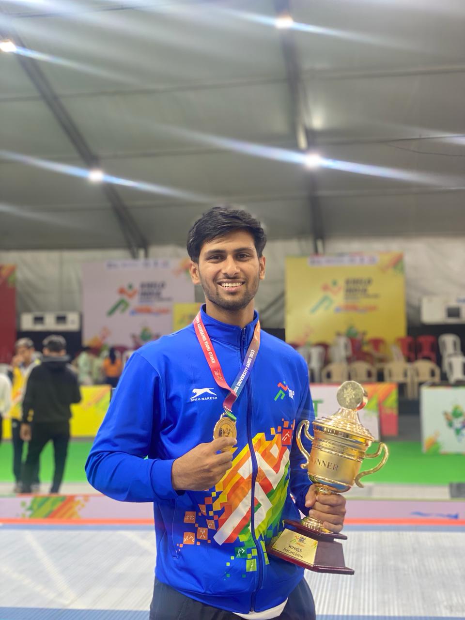 Shubham Rana won gold in fencing at Khelo India University Games ...