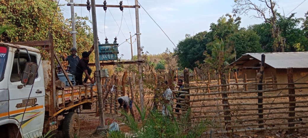 New transformer installed in Turtha Gram Panchayat, happiness among ...