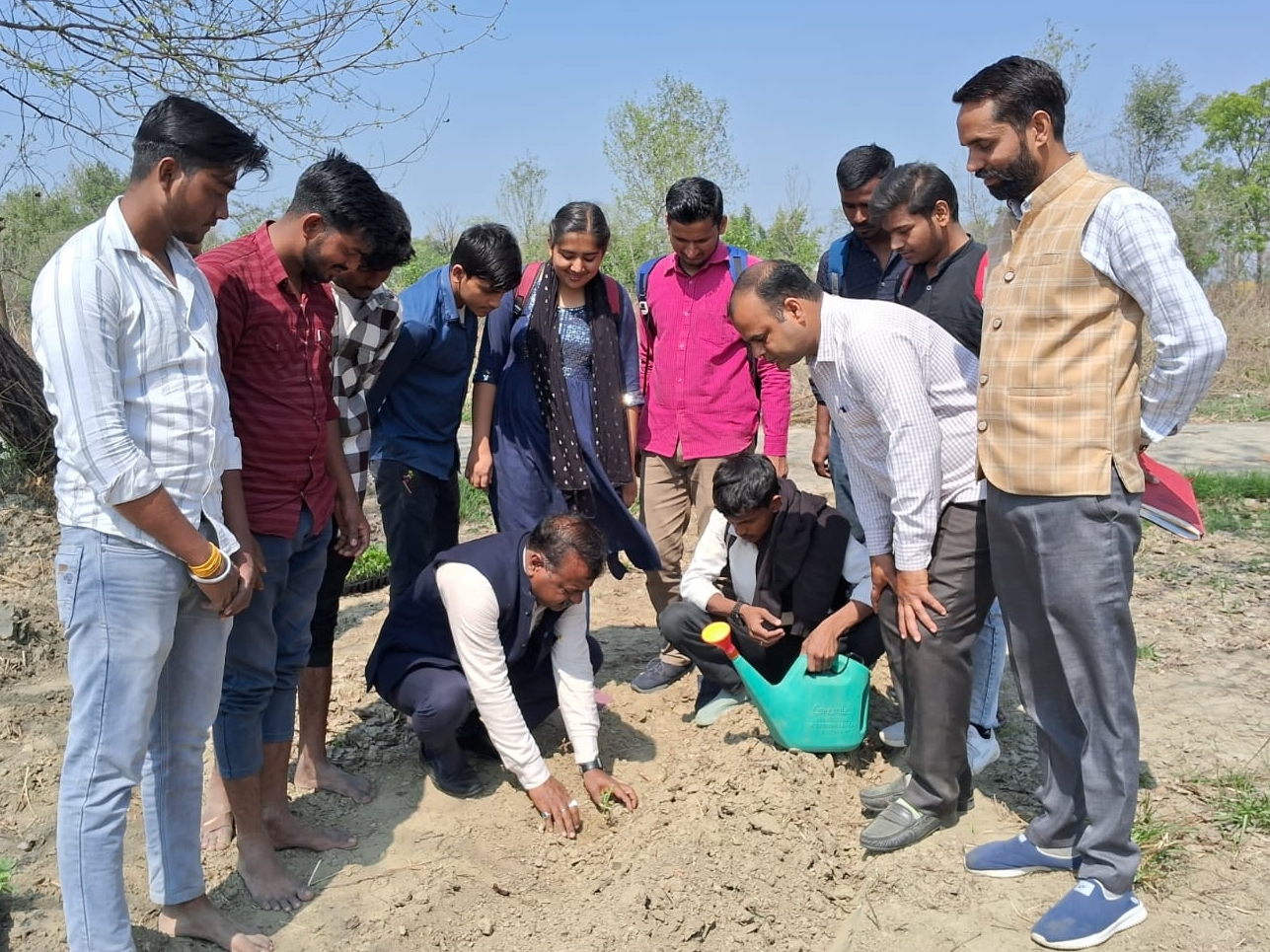 Plantation of saplings took place at the agricultural farm of ...