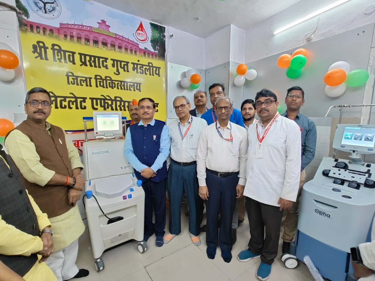MLA Dr. Neelkanth Tiwari installed SDP machine in Kabirchaura Hospital ...