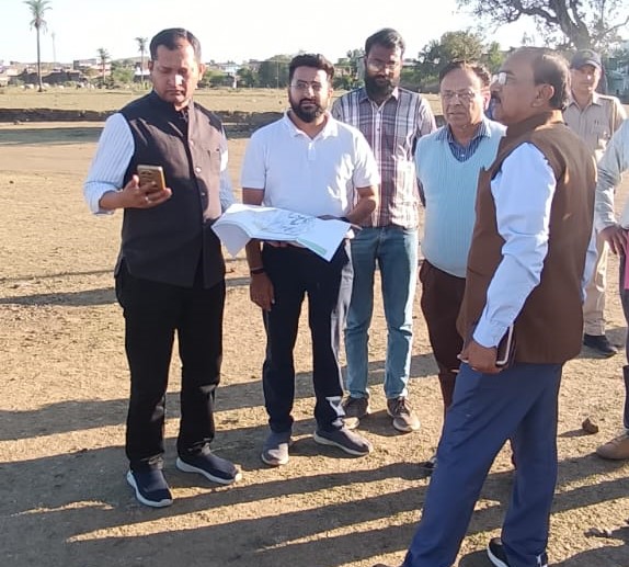 Collector inspected the land for construction of CM Rise School ...