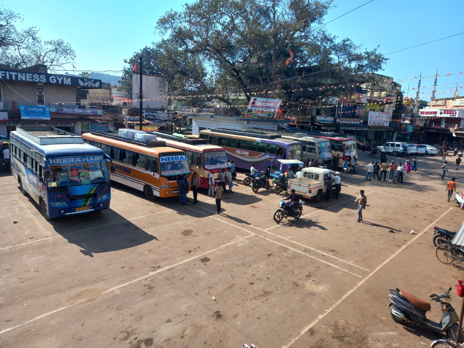 The place for the new bus stand was selected four years ago, but the ...