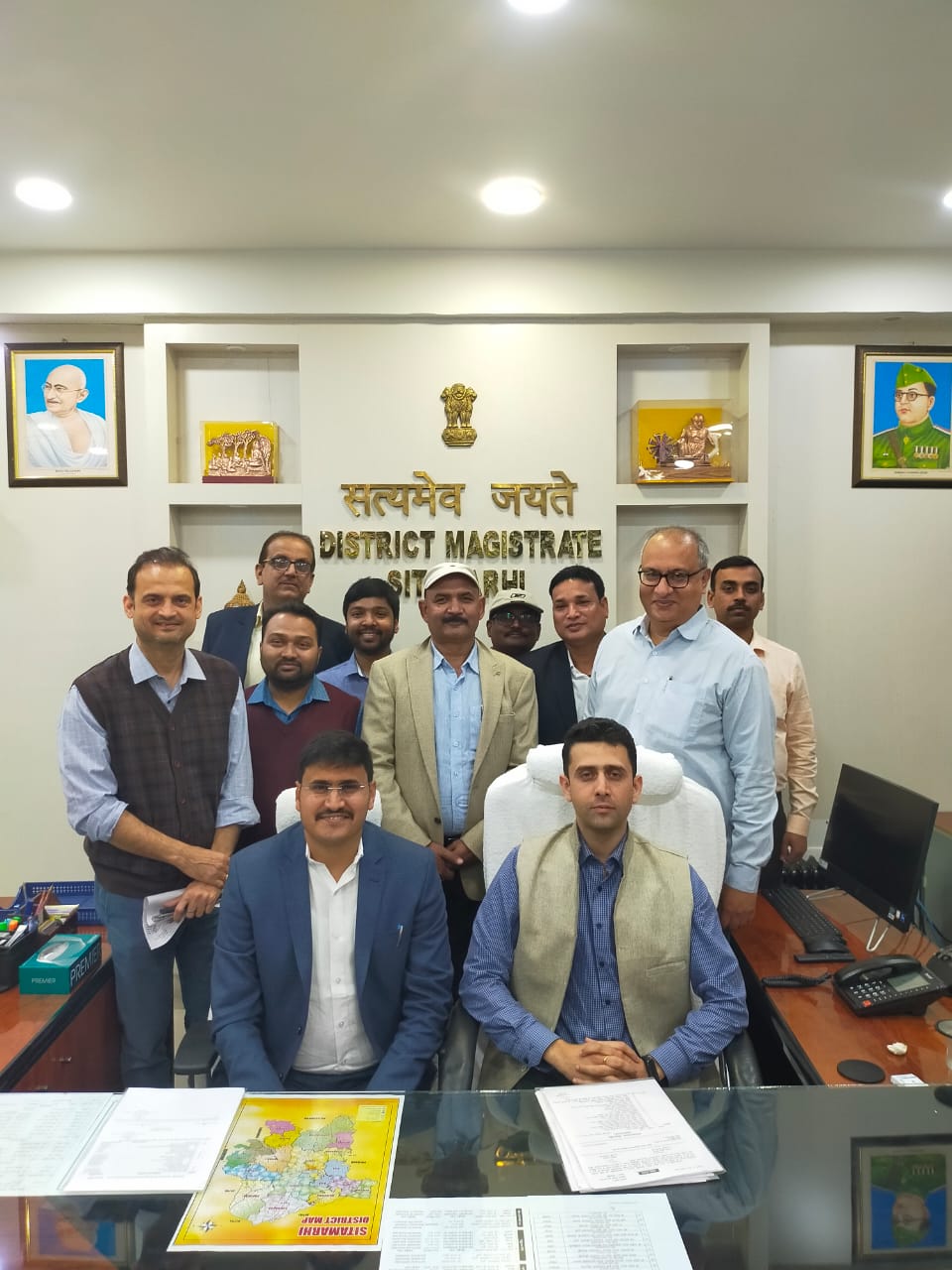 2016 batch IAS Richie Pandey contributed as the new DM. | 2016 बैच के ...