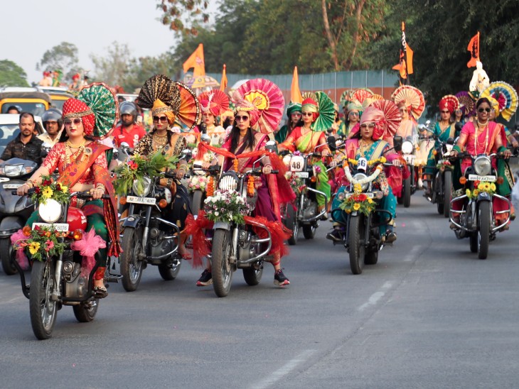 women's bullet bike rally | महाराष्ट्र में बुलेट बाइक रैली का आयोजन ...