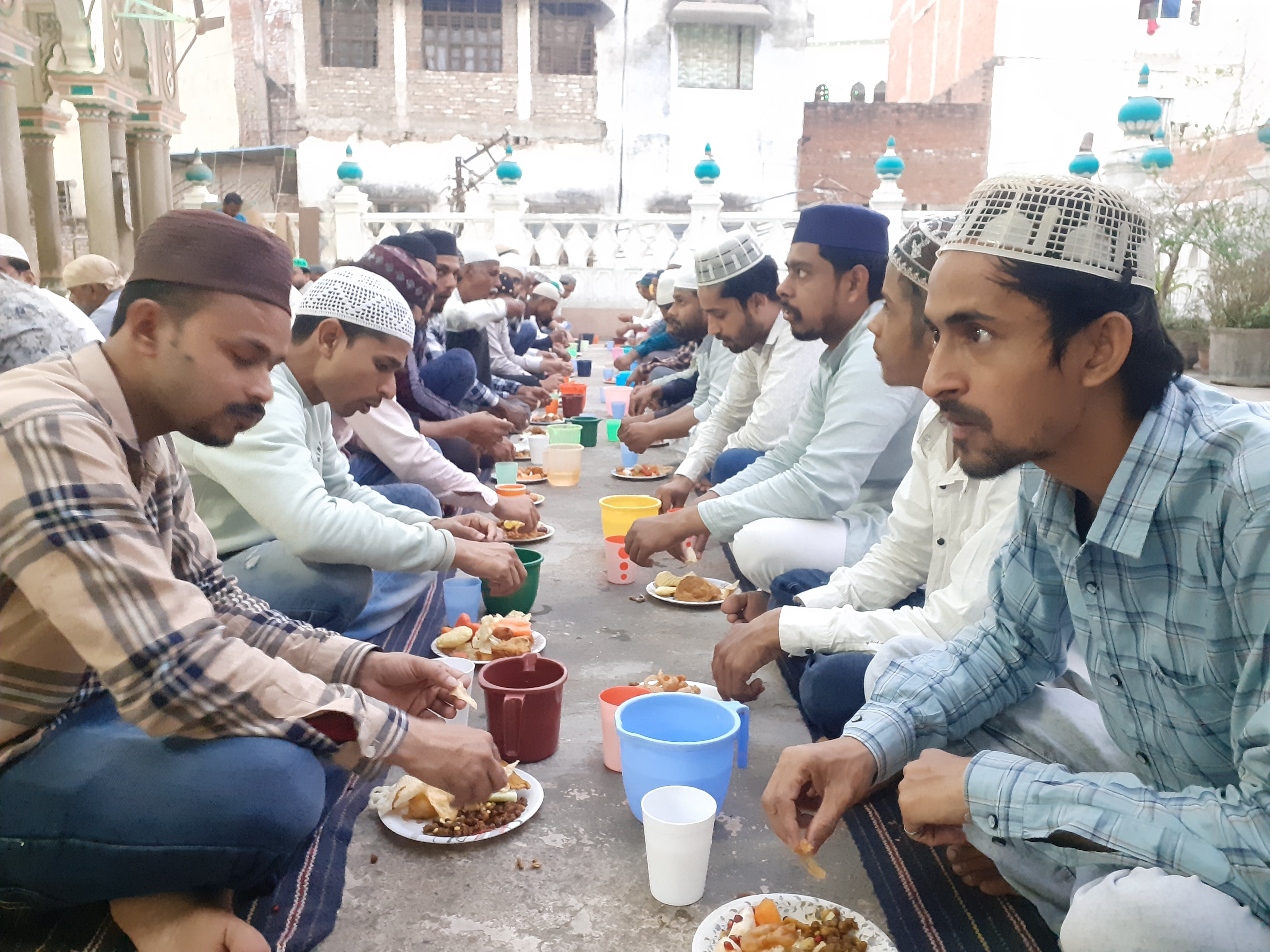 Muslims looked excited on the first day of Ramzan in Varanasi