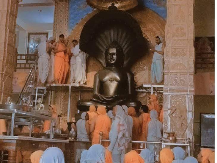 Peace ritual concludes at Lord Parshvanath Digambar Jain Temple | भगवान ...