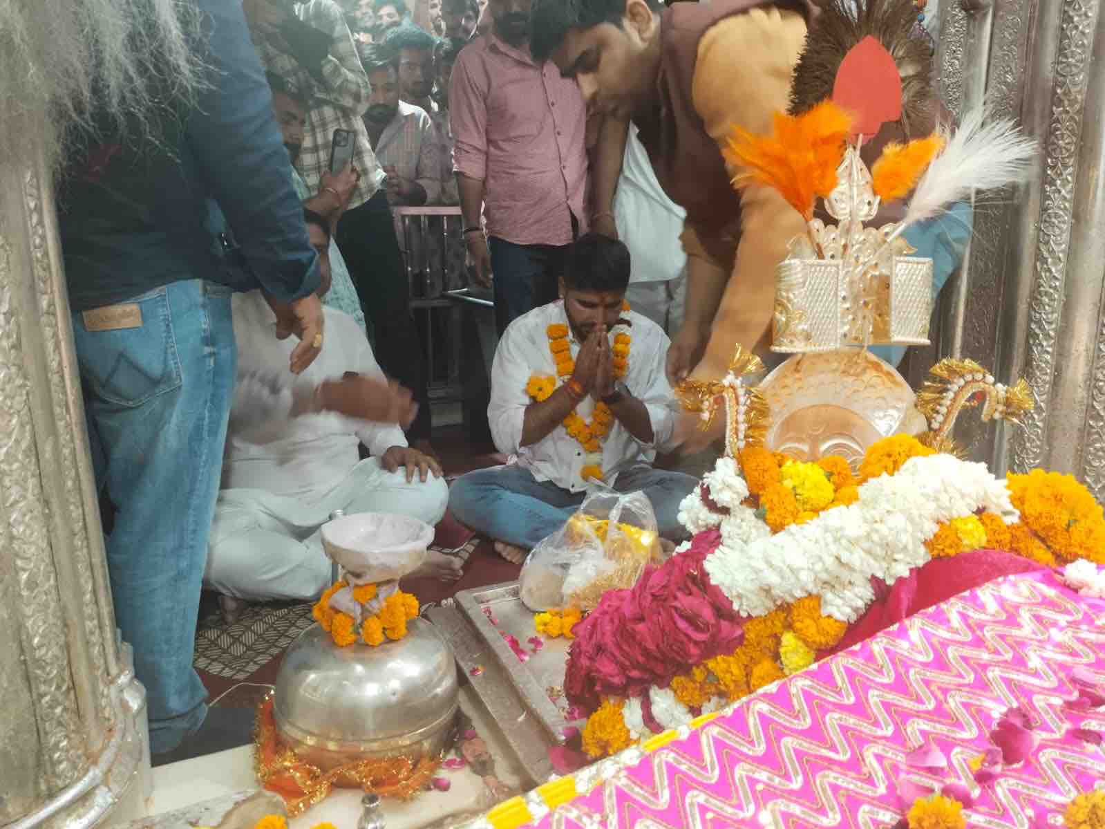 Shiv MLA's Ish Aradhana Yatra reached Ramdevra, visited Baba Ramdev's ...