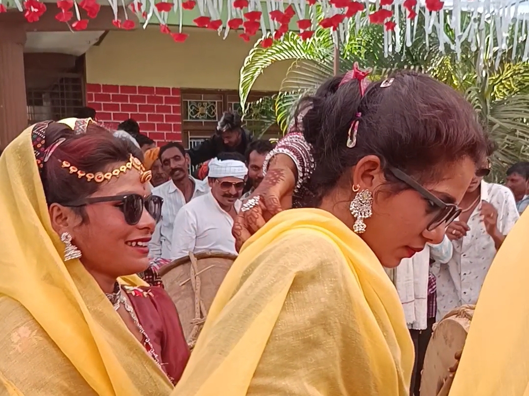 People were seen in traditional costumes, dancing vigorously to the ...