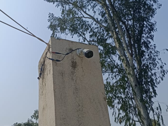 CCTV camera installed, cow shelter, Ghazipur, Ghazipur Bhaskar ...