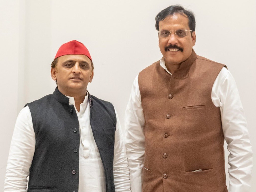 SP candidate Rajeev Rai from Ghosi Lok Sabha seat in Mau | राजीव राय ...