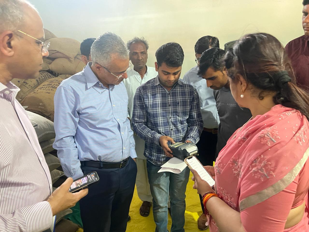 Food Secretary, Government of India inspected the procurement center ...