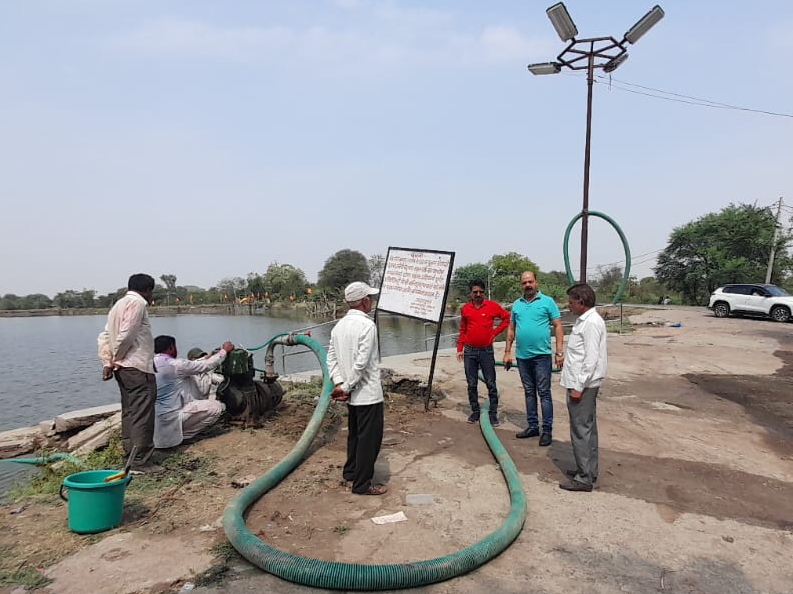 Saved lakhs of liters of water from Parvati river. | पार्वती नदी का ...