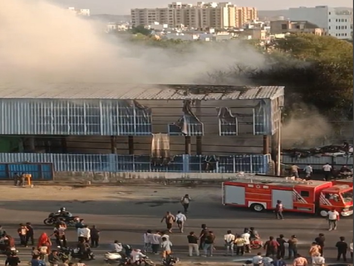 Major fire at garbage station of rajasthan Udaipur Municipal ...