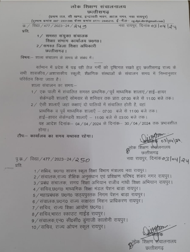 Chhattisgarh Weather Heatwave Alert; Raipur School Timing | Rajnandgaon ...