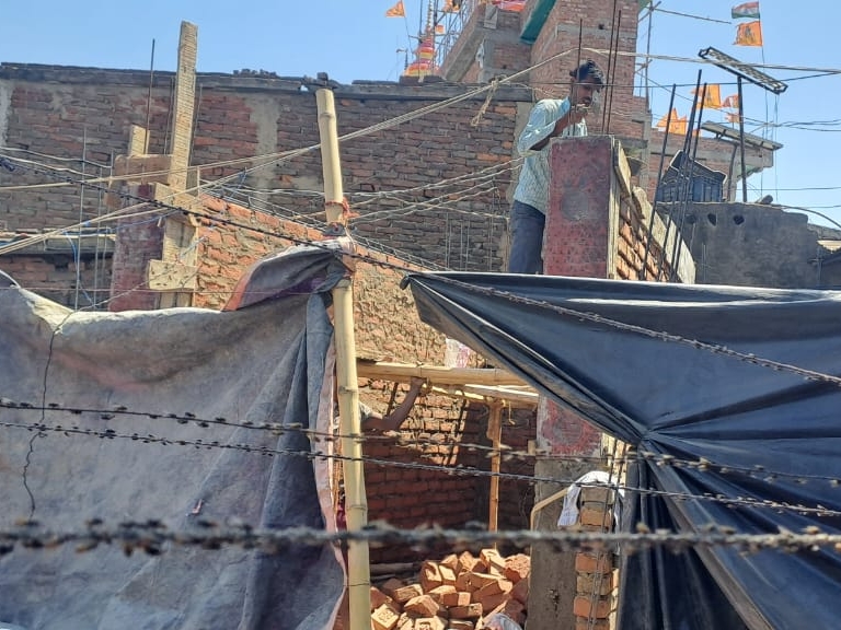 Construction of illegal permanent building on the land of Bettiah Raj ...