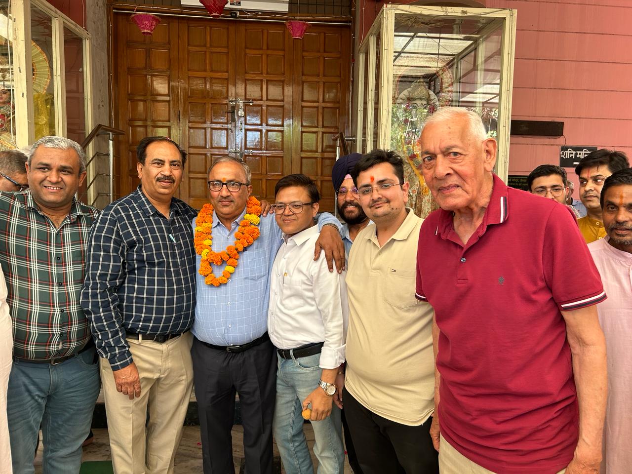 Krishna Goyal S.-32 became the head of Sanatan Dharma Sabha | कृष्ण ...