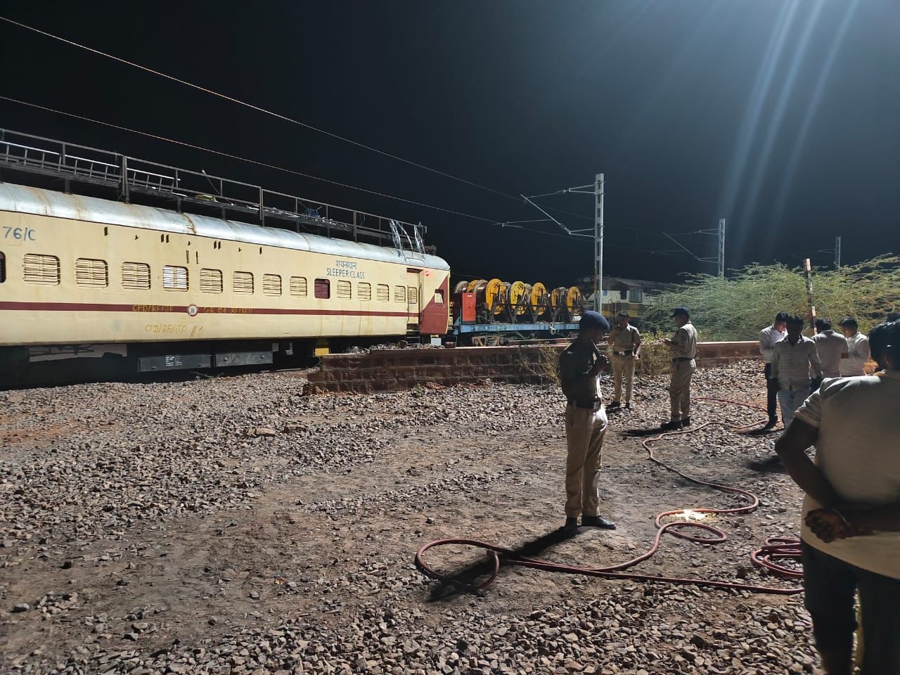 Jaisalmer Pokhran Railway Station Accident; Security Guard Burnt Alive ...