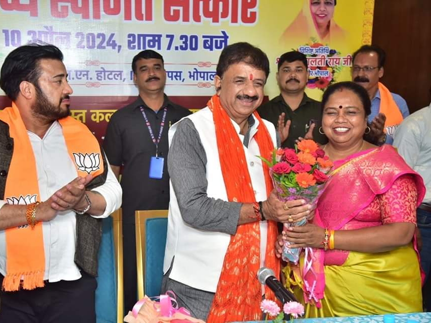 Sharma was welcomed by Kalar Kalchuri Samaj Bhopal