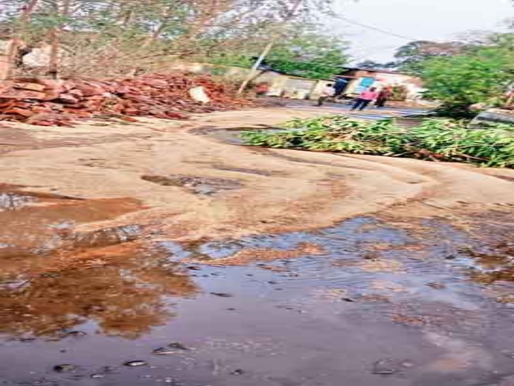 Hundreds of quintals of wheat washed away in water, crops started ...